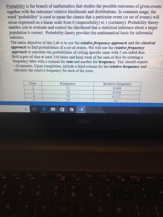 Solved Probability is the branch of mathematics that studies | Chegg.com