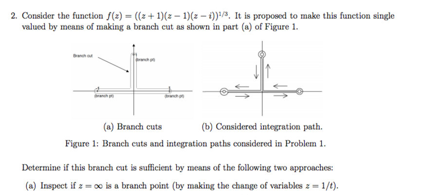 Solved Consider the function f(z) = ((z + 1)(2 - 1)(z - | Chegg.com