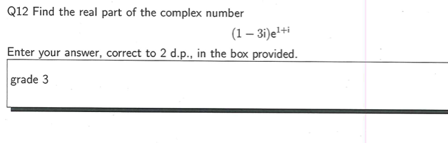 Solved Find the real part of the complex number (1 - | Chegg.com