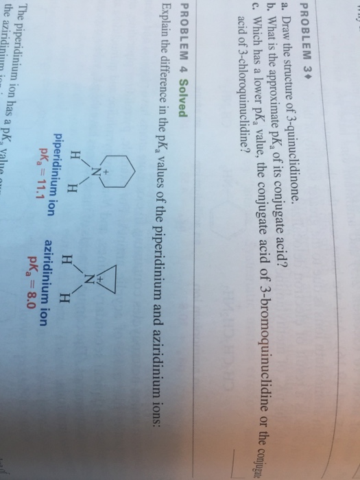 Solved Draw the structure of 3-quinuclidinone. What is the | Chegg.com