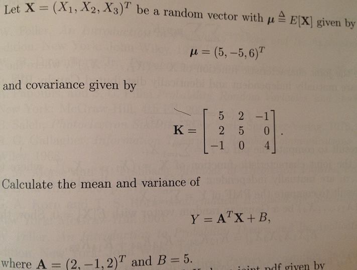 Let X (X1, X2, X3)T be a random vector with mu E[X] | Chegg.com