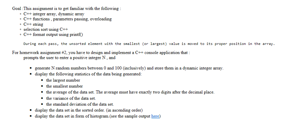 Solved Goal This assignment is to get familiar with the | Chegg.com