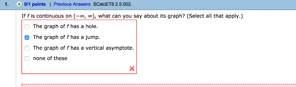 Solved If f is continuous on (-infinity, infinity), what can | Chegg.com