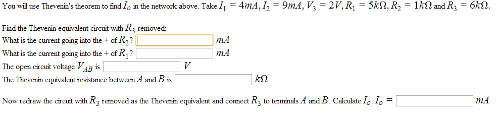 Solved You will use Thevenin's theorem to find I0 in the | Chegg.com