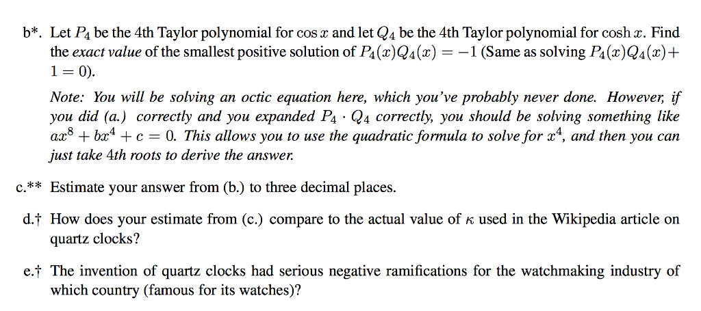 Solved 8. Quartz clocks Without clocks, we would be no | Chegg.com