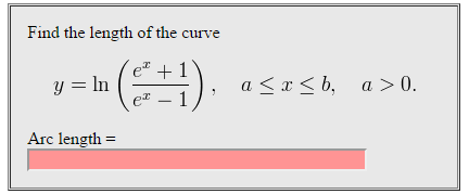 Solved Find the length of the curve y = ln (e^x + 1/e^x - | Chegg.com