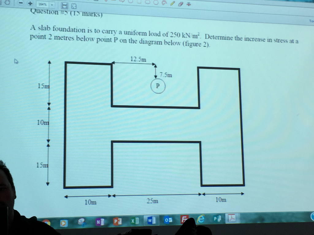 Solved A slab foundation is to carry a uniform load of 250 | Chegg.com