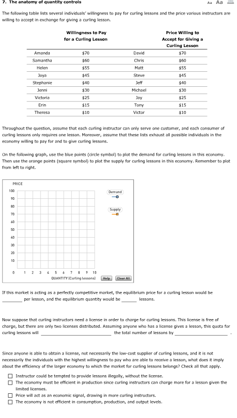 Solved 7. The anatomy of quantity controls The following | Chegg.com