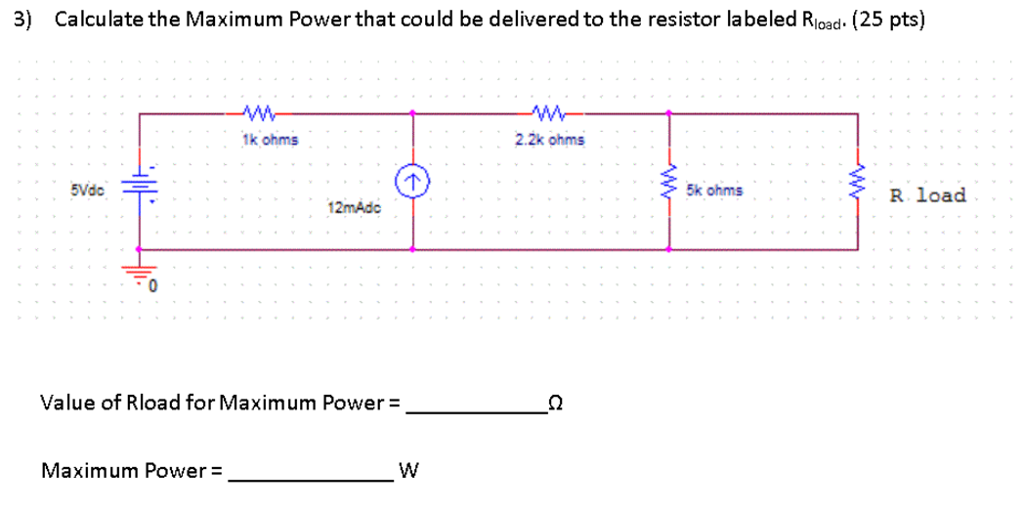 Solved Calculate the Maximum Power that could be delivered | Chegg.com