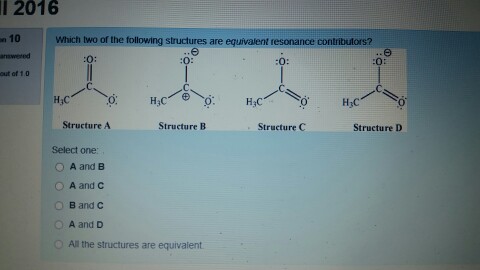 Solved Which two of the following structures are equivalent | Chegg.com
