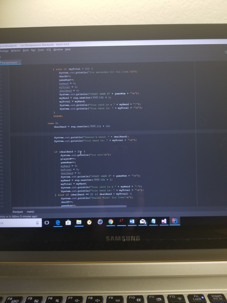 Solved te Code Analyge Sefactor Build Run Tools VCS Window | Chegg.com
