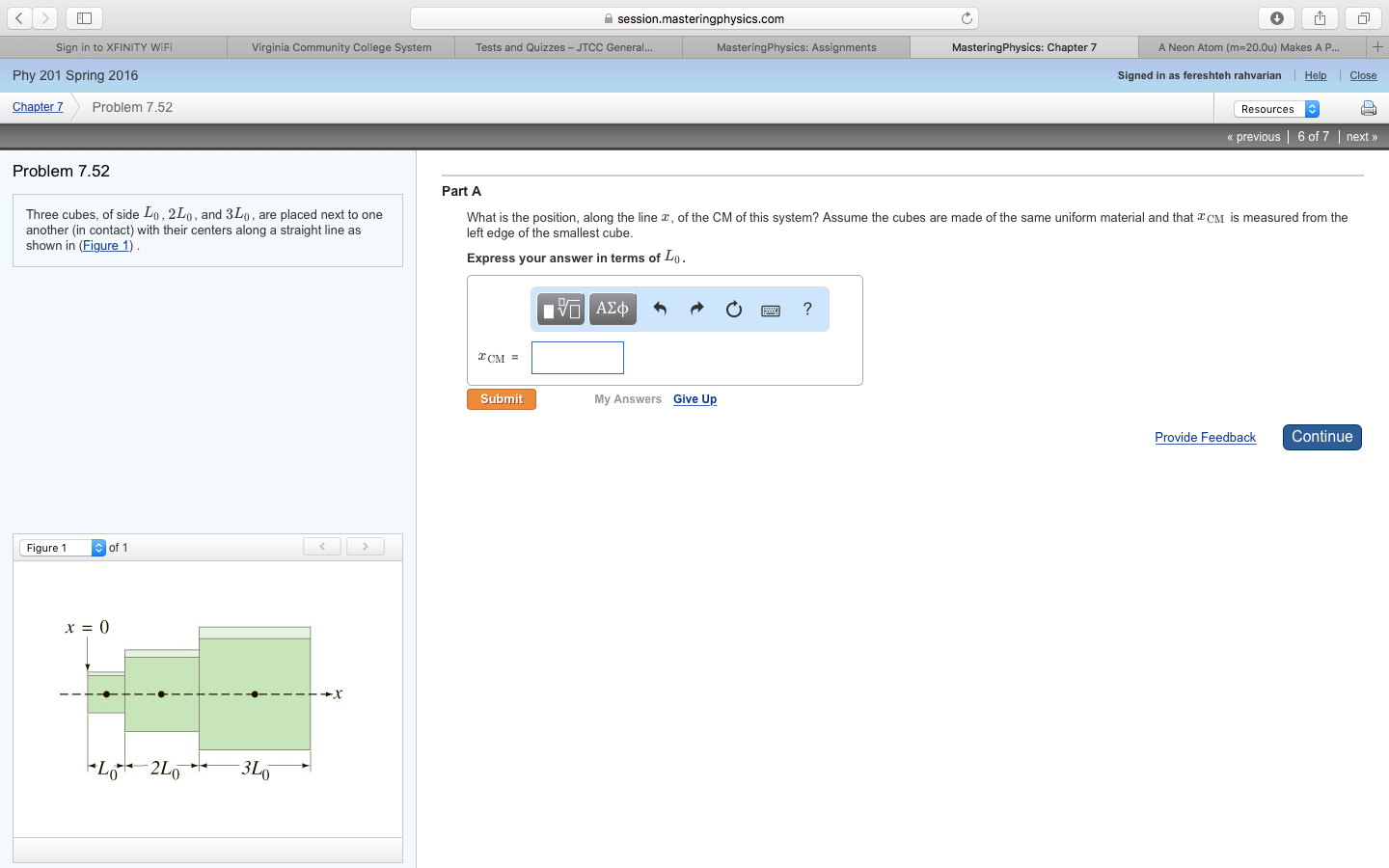Solved Three cubes, of side L_0, 2L_0, and 3L_o, are placed | Chegg.com