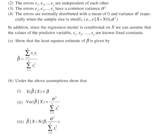Solved 4. Straight-line regression through the origin: In | Chegg.com