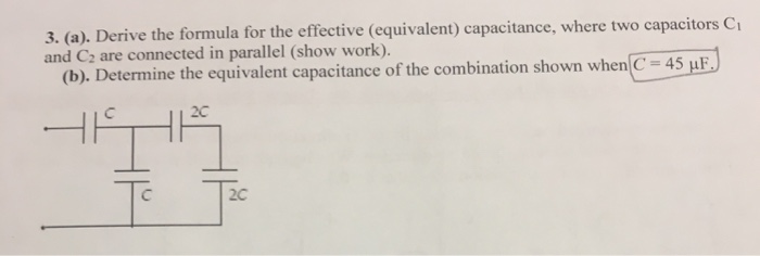 Solved Derive the formula for the effective (equivalent) | Chegg.com