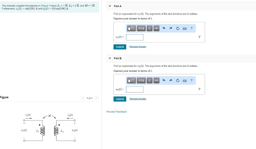Solved The mutually coupled inductances in (Figure 1) have | Chegg.com