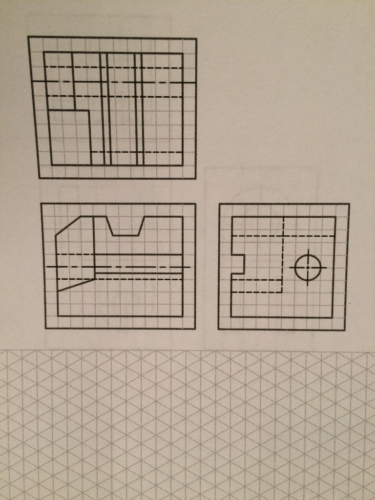 Solved Given the Orthographic, create the isometric view | Chegg.com Solved Given the Orthographic, create the isometric view | Chegg.com