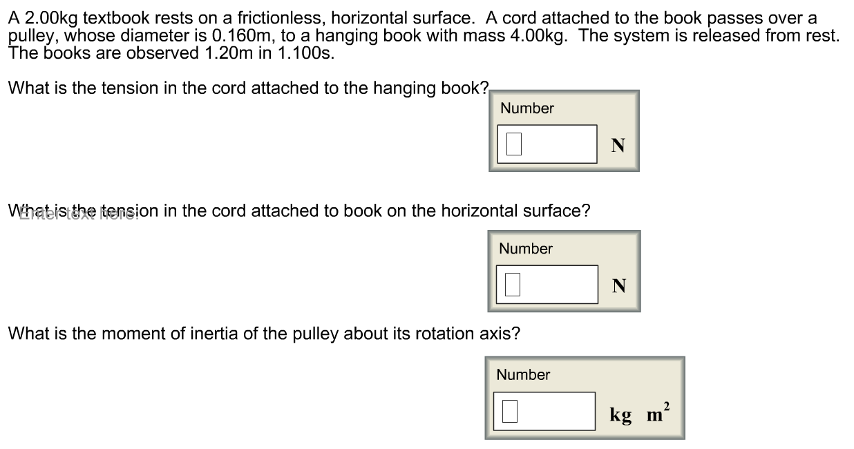 Solved A 2.00kg textbook rests on a frictionless, horizontal | Chegg.com