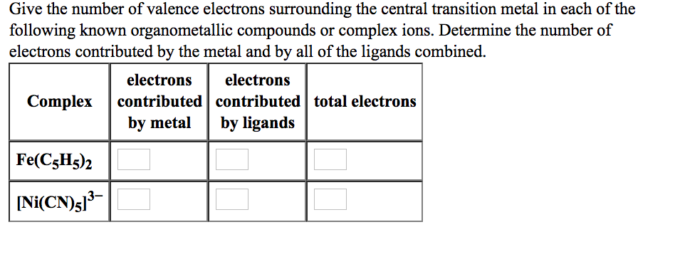 Solved Give the number of valence electrons surrounding the | Chegg.com