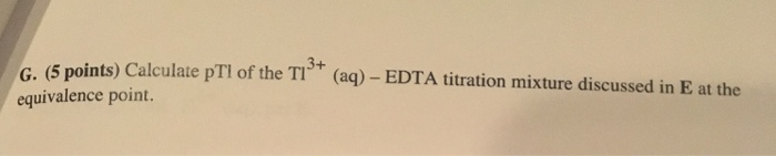 Solved EDTA titrations A solution of 0.0100 moles of pure | Chegg.com