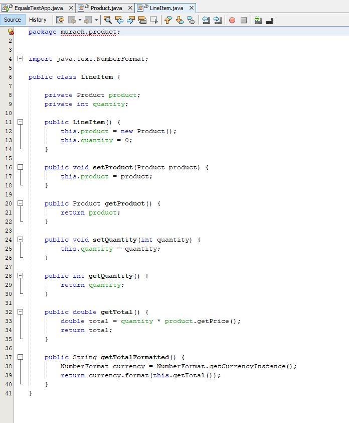 Solved Exercise 11-3 Code an equals method In this exercise, | Chegg.com