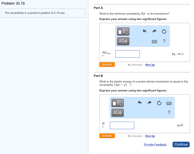 Solved The uncertainty in a proton's position is 0.14 nm. | Chegg.com