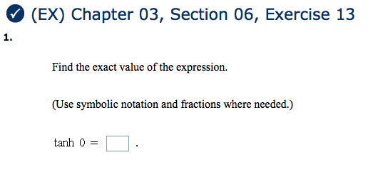 Solved I need 4 hyperbolic function questions | Chegg.com