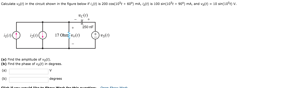Solved Calculate v0(t) in the circuit shown in the figure | Chegg.com