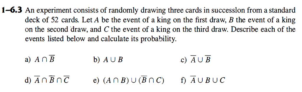 Solved 1-6.3 An experiment consists of randomly drawing | Chegg.com