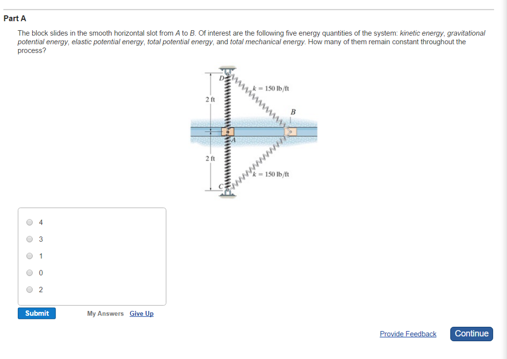 Solved The block slides in the smooth horizontal slot from A | Chegg.com