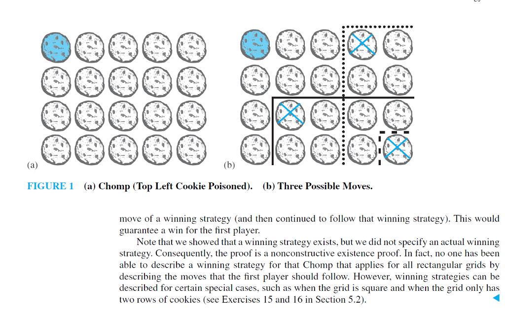 Solved EXAMPLE 12 Chomp is a game played by two players. In | Chegg.com