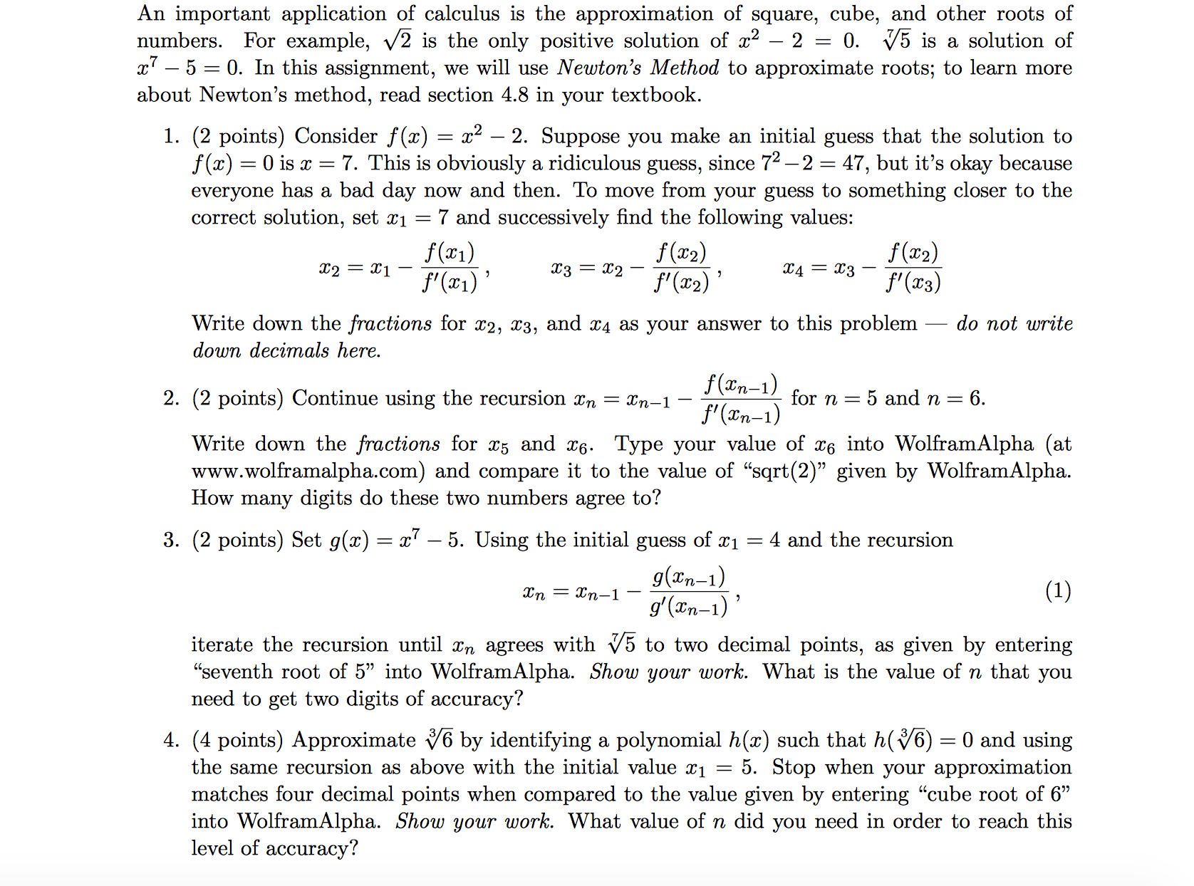 Solved An important application of calculus is the | Chegg.com