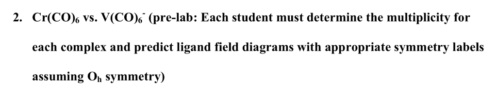 Solved 2- complex: NiI)/Pt; D2a/D4h, predict ligand field | Chegg.com