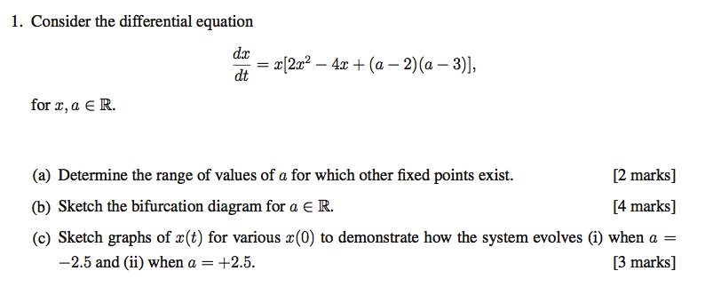 Solved Consider the differential equation dx/dt = x[2x^2 - | Chegg.com