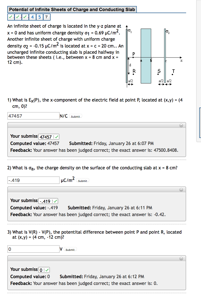 Solved Potential of Infinite Sheets of Charge and Conducting | Chegg.com