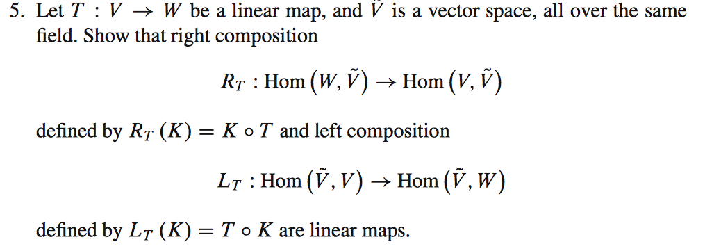Solved Let T : V rightarrow W be a linear map, and V is a | Chegg.com