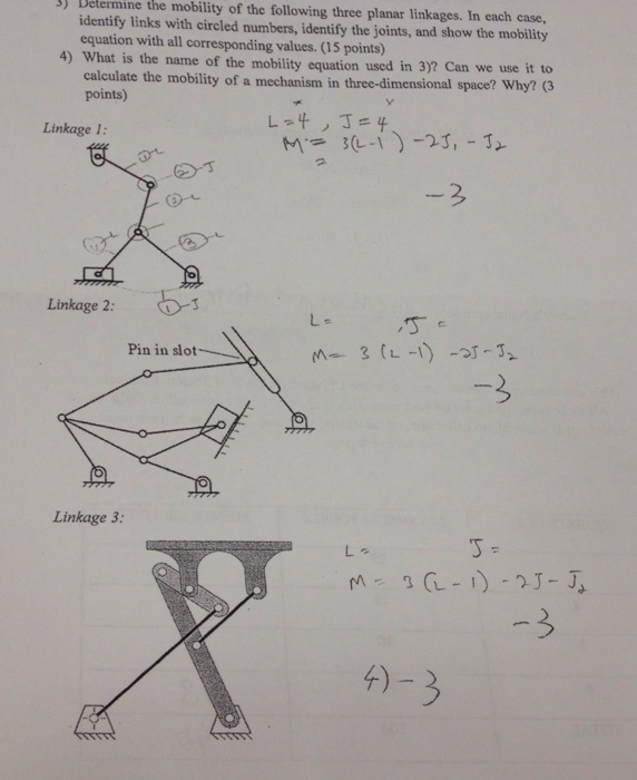 Solved mobility of the following three planar linkages. In | Chegg.com Solved mobility of the following three planar linkages. In | Chegg.com