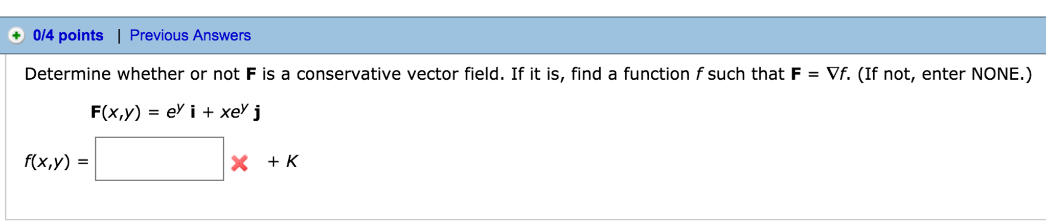Solved Determine whether or not F is a conservative vector | Chegg.com
