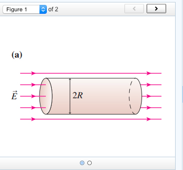 What is the net electric flux through the cylinder | Chegg.com