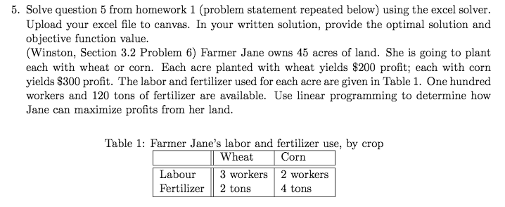 Solved Please use excel solver to solve. Thanks | Chegg.com