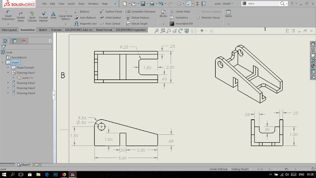 Solved Lab work # 7-Assembly and Exploded views Spring 2018 | Chegg.com