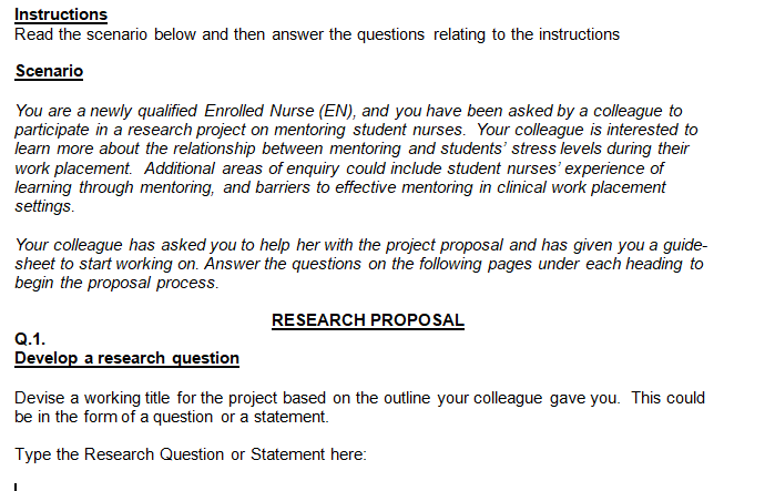 Instructions Read the scenario below and then answer | Chegg.com