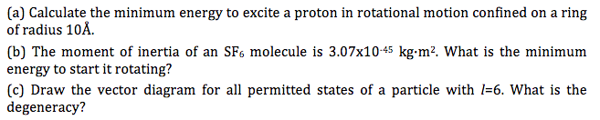 Solved Calculate the minimum energy to excite a proton in | Chegg.com