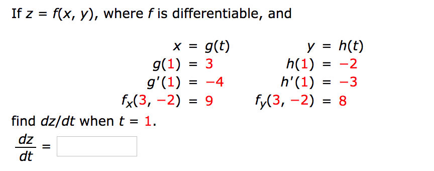 Solved: If Z - F(x, Y), Where F Is Differentiable, And X =... | Chegg.com
