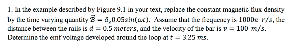 Solved 1. In the example described by Figure 9.1 in your | Chegg.com