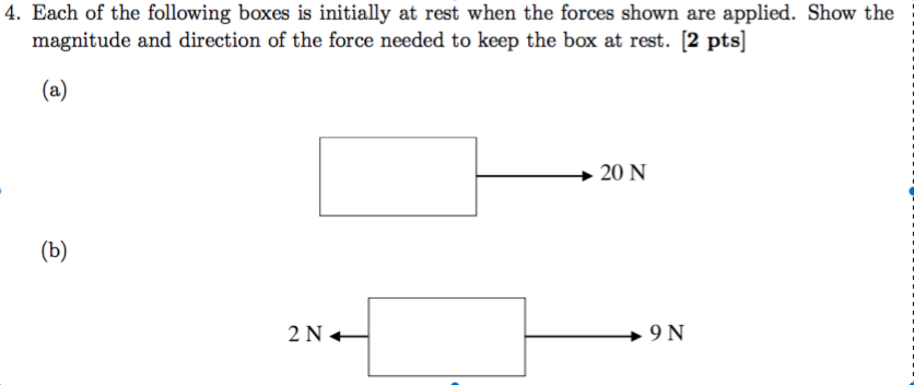 Solved Each of the following boxes is initially at rest when | Chegg.com
