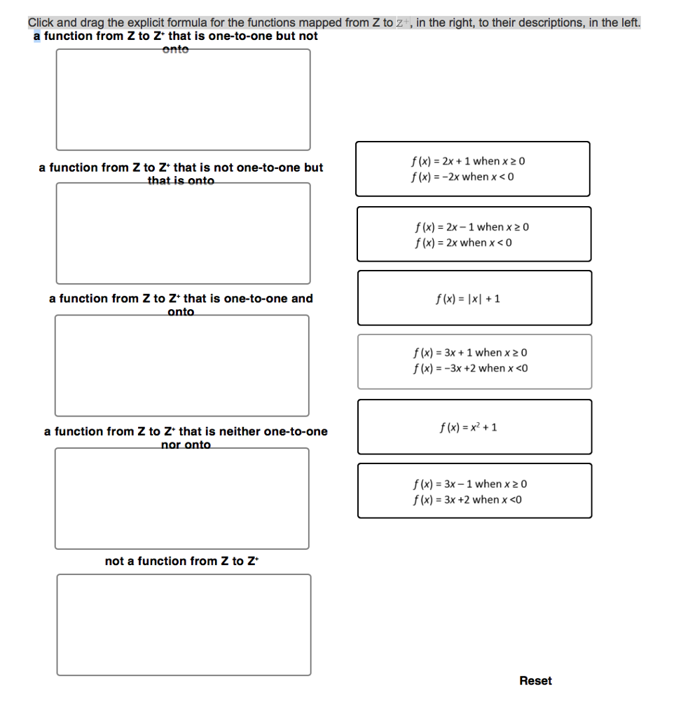 Solved Click and drag the explicit formula for the functions | Chegg.com