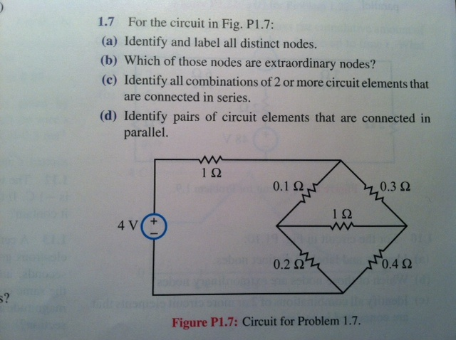 Solved For the circuit in Fig. PI . 7: Identify and label | Chegg.com