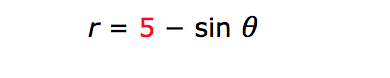 Solved r= 5- sin theta | Chegg.com
