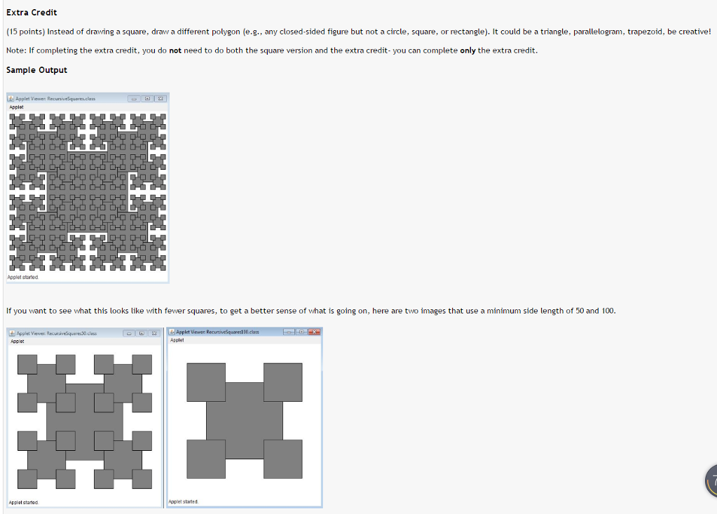 Write A Program That Uses Recursion To Draw Squares 7450