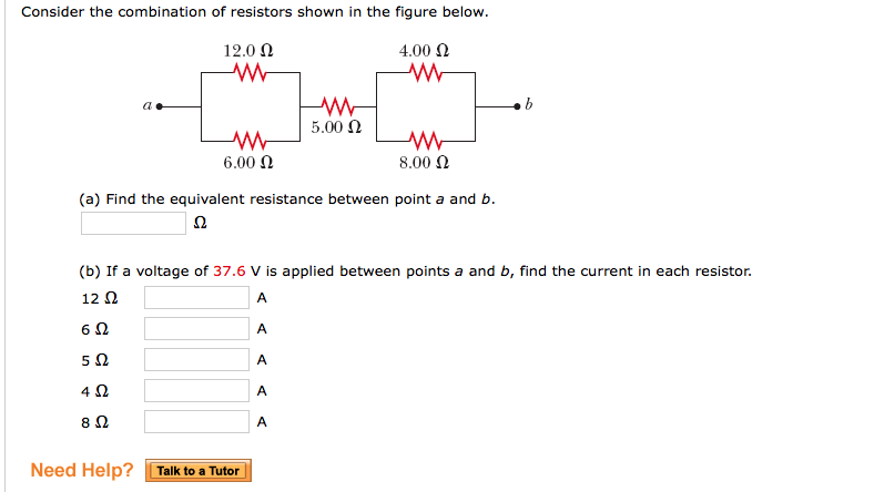 Solved Consider the combination of resistors shown in the | Chegg.com